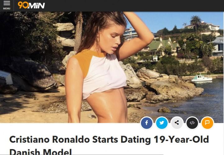 호날두, 새여친은 19세 덴마크 ‘슈퍼 모델’:스타저널 #www.starjn.com