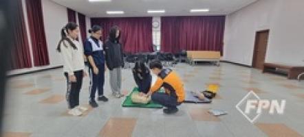 합천소방서, 응급처치 경연대회 참가 학생 심폐소생술 교육:FPN Daily