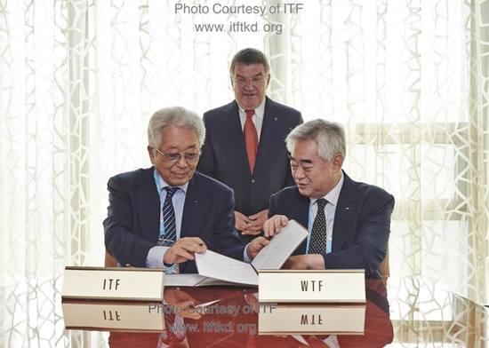 WTF. ITF Sign Historic MOU:세계태권도연합뉴스 WTU-news